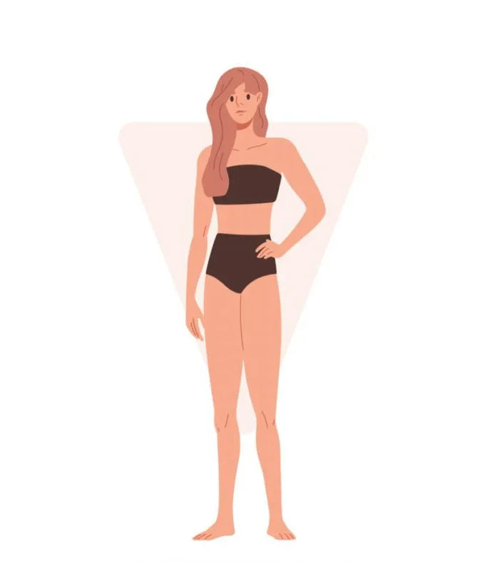 inverted triangle body shape